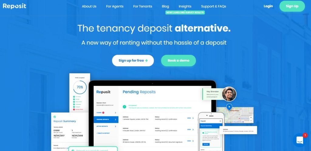 UK-based rental deposit startup Reposit has raised £500,000 - Tech.eu