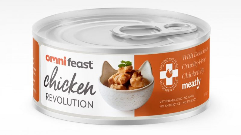 Meatly unveils the world's first cultivated chicken pet food - Tech.eu
