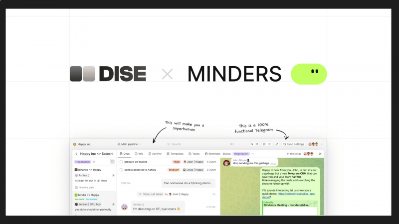 Minders acquires Dise to strengthen Telegram’s B2B sales infrastructure ...